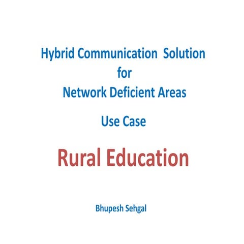Rural Education Project | PPTX