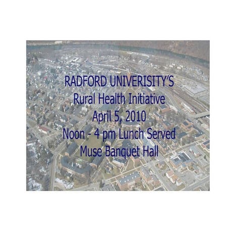 Rural Health Initiative | PPT