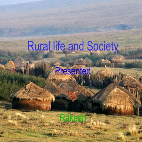 Rural life and society | ODP