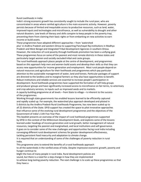 Livelihood and food security | PPTX