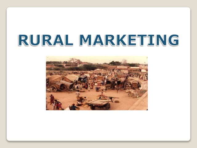 Rural vs. urban marketing | PPTX