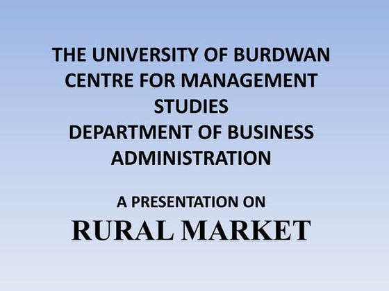 Difference between rural and urban consumer behavior | PPT