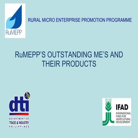 Rural micro enterprise promotion programme | PPT