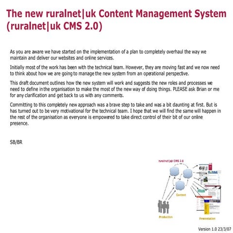 ruralnetuk Comms Strategy | PPT