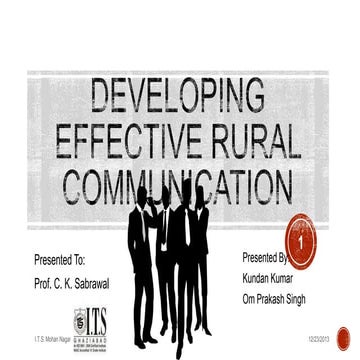 Developing effective rural communication | PPTX