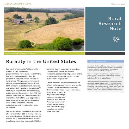 Rurality in the United States | PDF