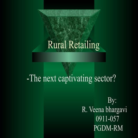 Rural retailing | PPT