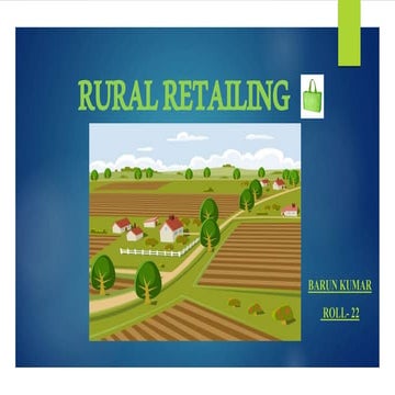 Rural retailing | PPTX