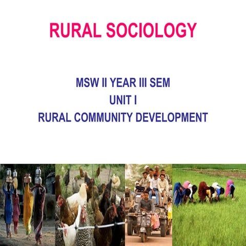 Rural sociology | PPT