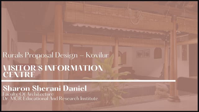 VISITOR'S INFORMATION CENTER DESIGN | PDF