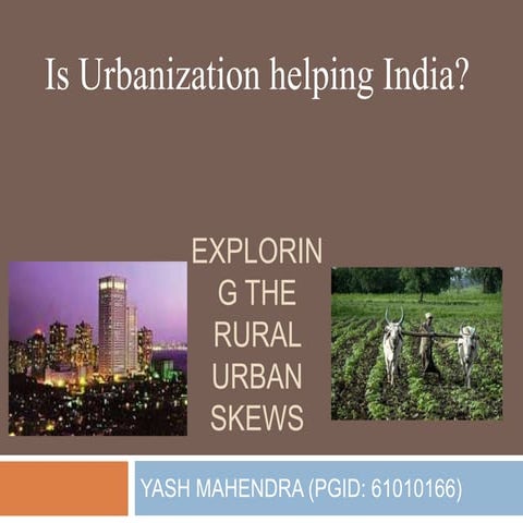 Rural Urban | PPT