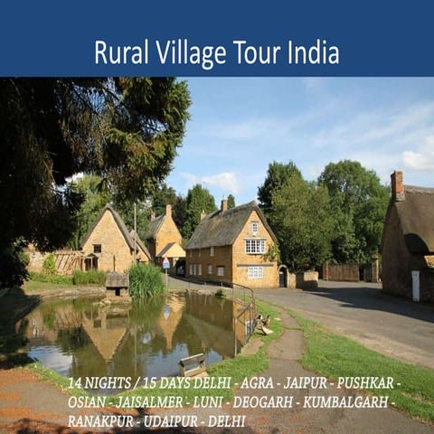 Rural village tour india | PPT