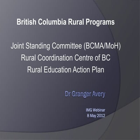 Rural webinar | PPT