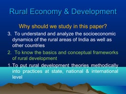 Rural issues and development | PDF