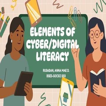Digital literacy powerpoint project | PPTX