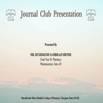 Rushikesh Shinde- Journal Club Presentation 1.pdf