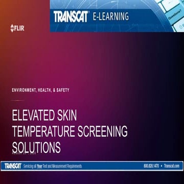 Elevated Skin Temperature Screening Solutions – How to Get Back to Work ...