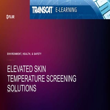 Elevated Skin Temperature Screening - How to Get Back to Work Safely ...