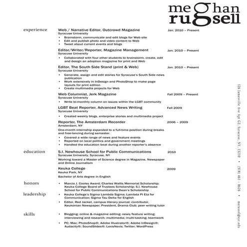 Maggie McBride's Resume | PDF