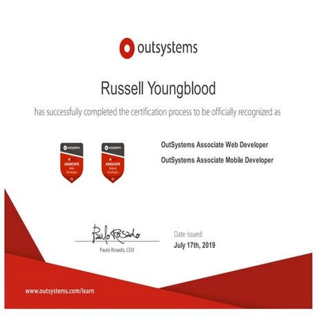 OutSystems Web and Mobile Developer Certification | PDF | Web Development | Internet