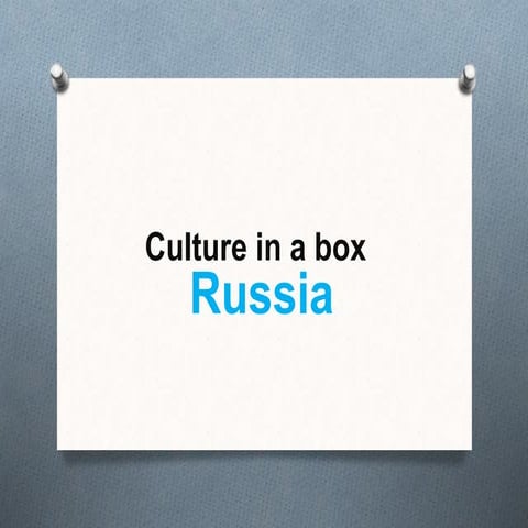 Russian Box | PPTX | Arts and Crafts | Hobbies & Interests