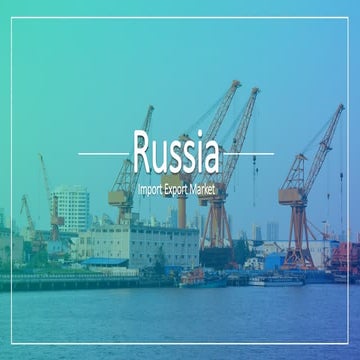 Russia import export data | PDF
