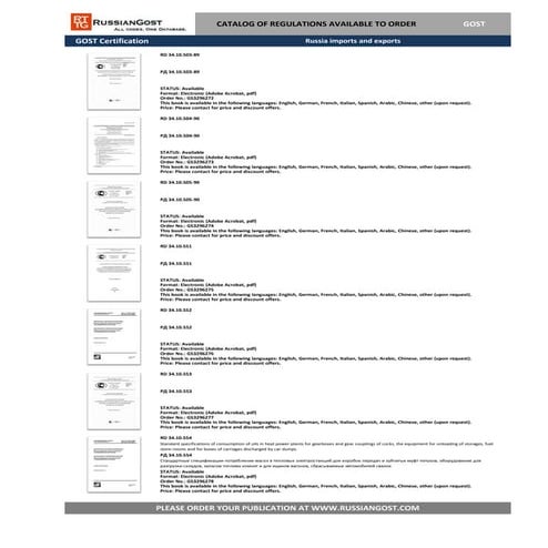 Gost standards in english 1632 | PDF