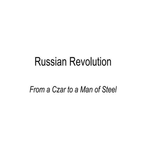 Russian Revolution | PPT