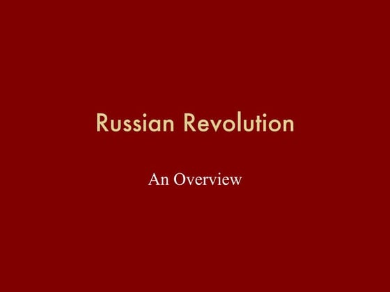 Russian Revolution Powerpoint | PPT | Death, Injury, or Military ...