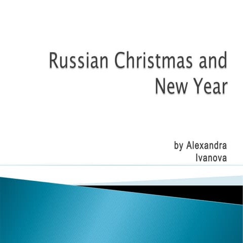 Russian christmas and new year | PPT