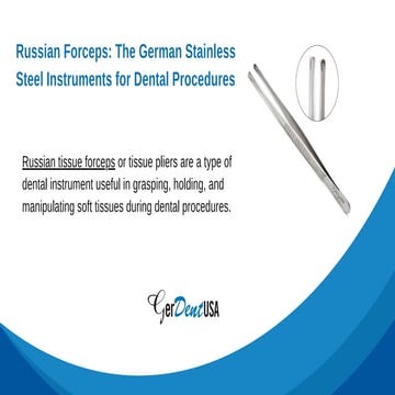 Russian Forceps Instruments for Dental Procedures | PDF