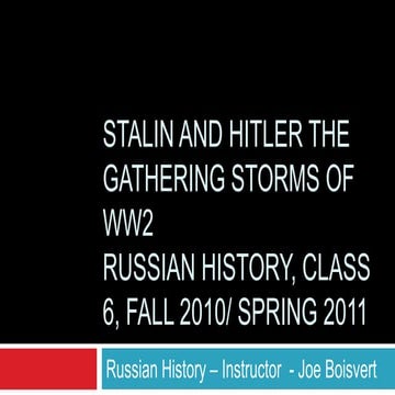 AA-6-RH Y3 Russian/ Soviet History - Class 6 - Fall 2010/ Spring 2011 ...