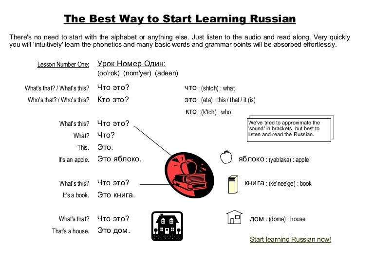 Russian Lesson 1