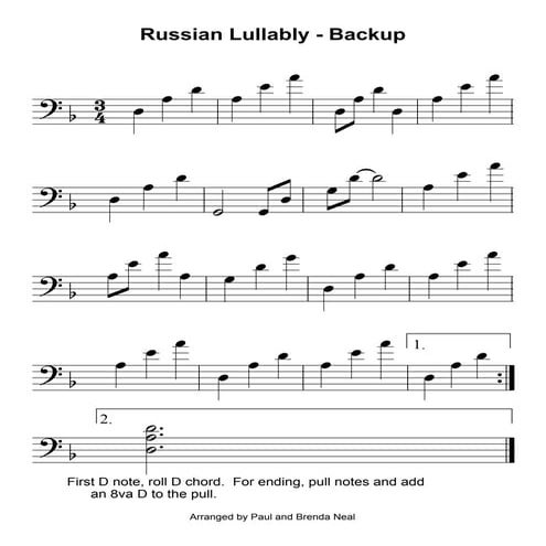 Russian lullaby backup | PDF | Musicals | Genres