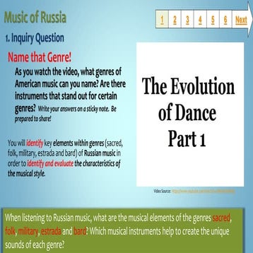 Russianmusicgenre | PPTX