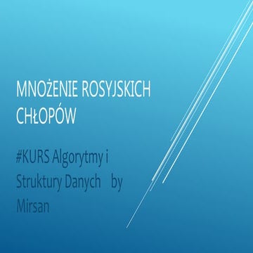 Algorithm "Russian peasant" | PPT