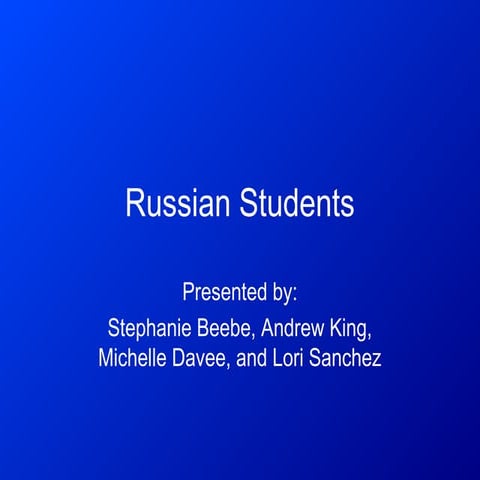 Russian presentation | PPT