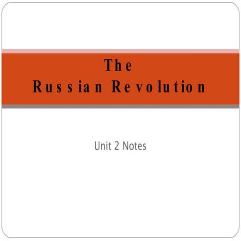 Communism in russia 1900 1940 | PPTX