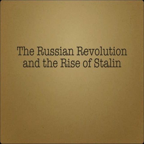 Russian revolution | PPT