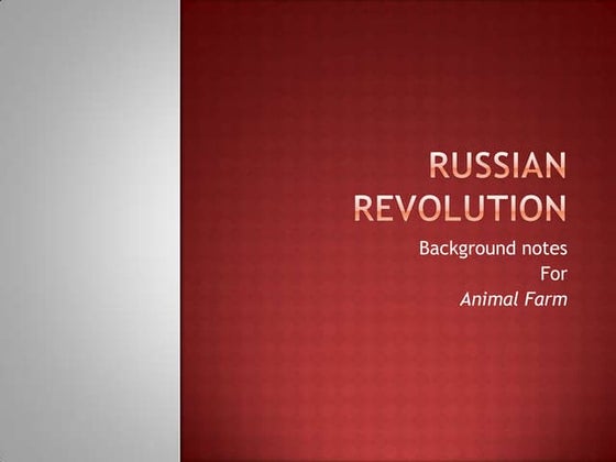 Russian Revolution slides | PPT