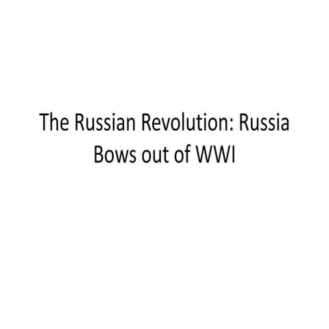 Russian Revolution | PPT