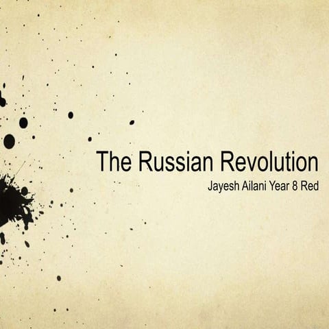 Russian revolution | PPTX