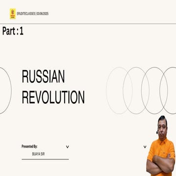 The Russian Revolution: Causes, Events & Impact | PDF