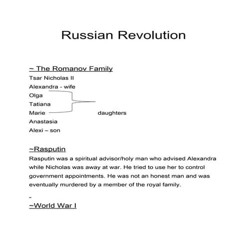Week 11 day 3-unit 2- russian revolution guided notes with highlights