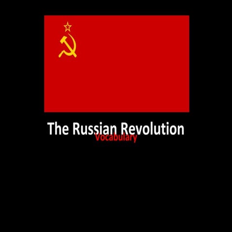 Russian Revolution Vocabulary | PPT