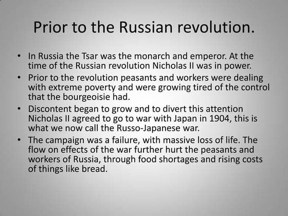 Russian Revolution | PPT | War and Conflicts