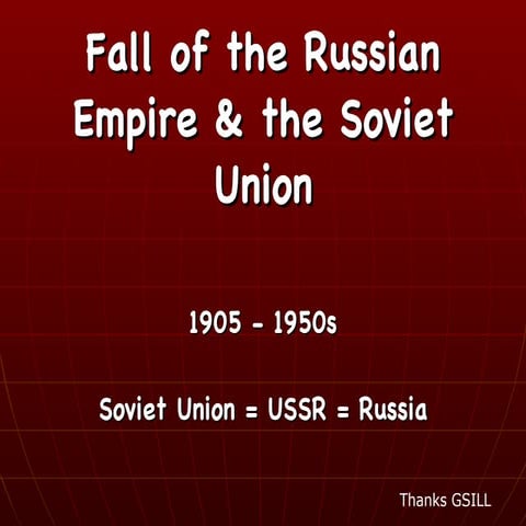 Russian rev soviet union | PPT