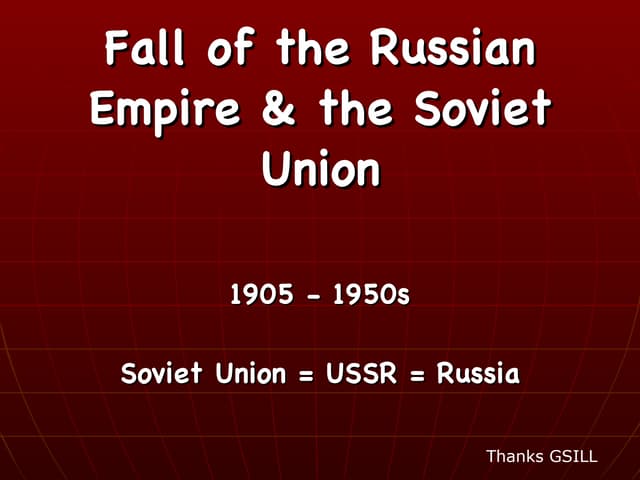 Russian revolution ppt | PPT