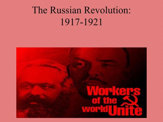 The Russian Revolution - understanding war communism | PPT