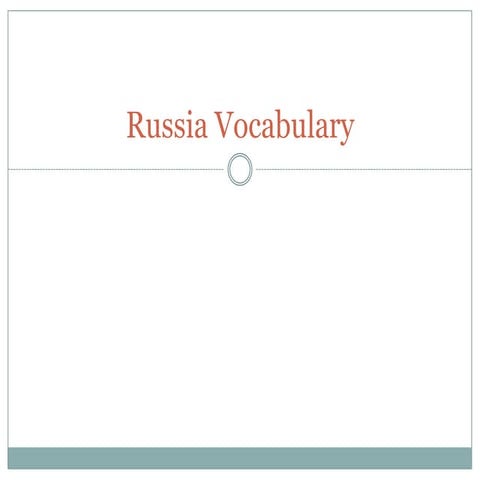 Russia vocab and notes | PPTX | Religion & Spirituality